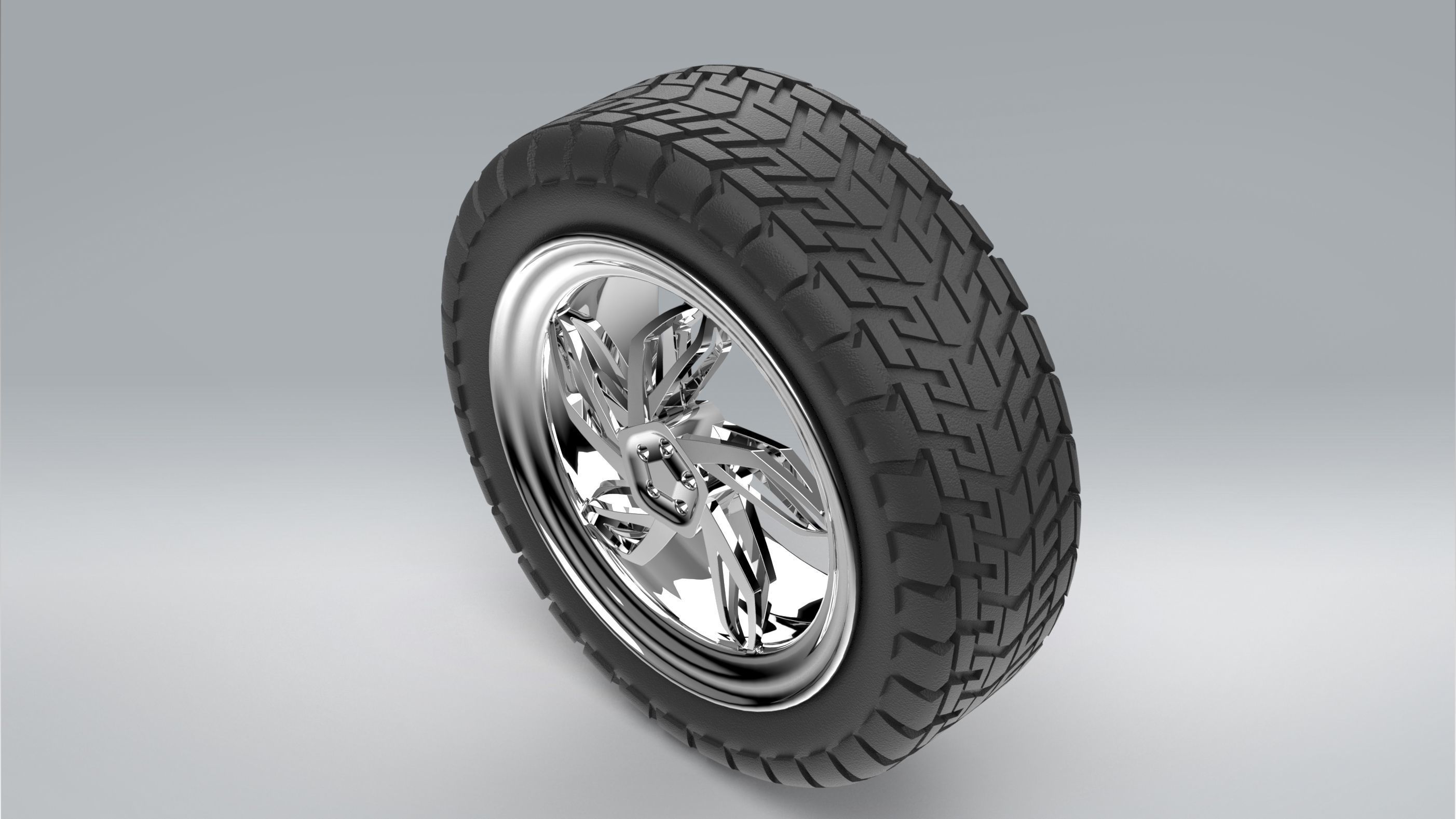 Rim and Tire 3D model | CGTrader