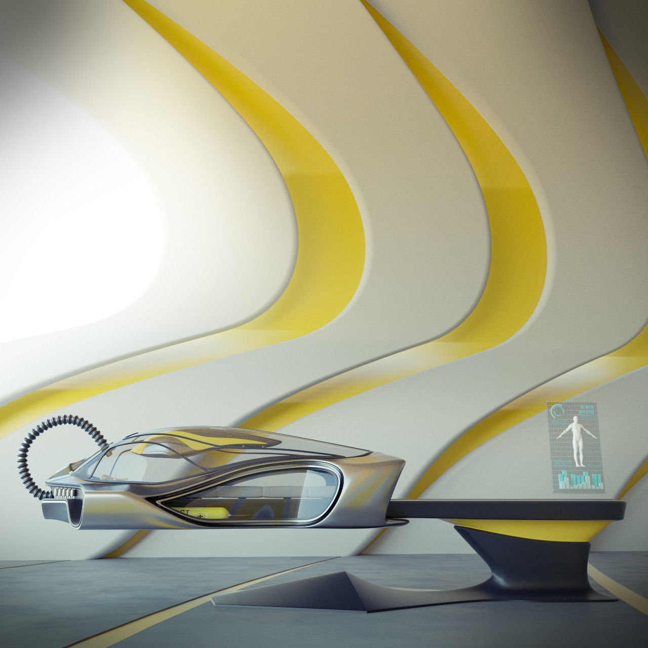 Medical Pod 3D model | CGTrader