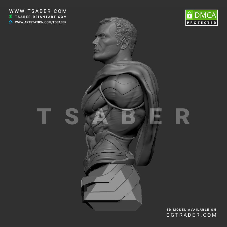 Superman Bust - DC Comics Collectibles 3D model 3D printable | CGTrader