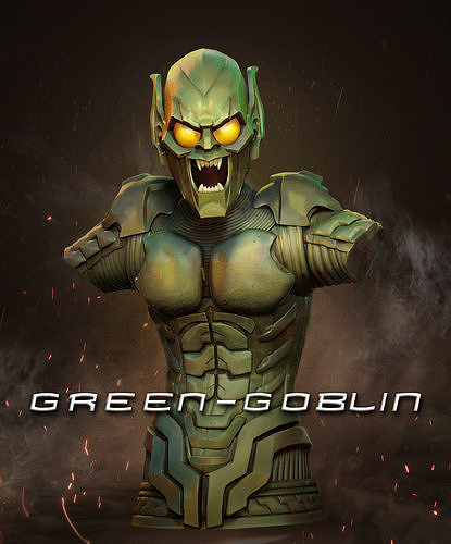 Green Goblin 3D model 3D printable | CGTrader