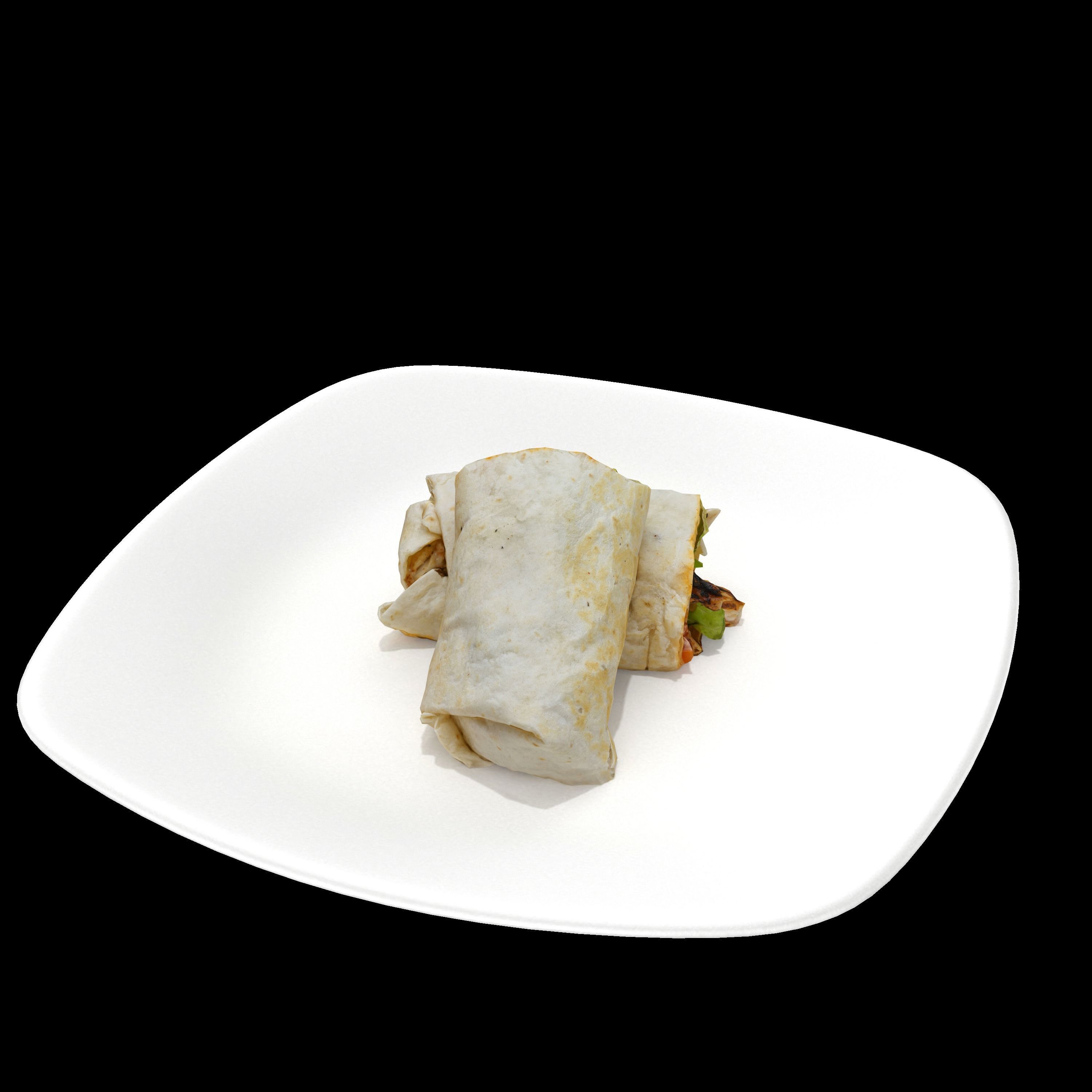 3D model shawarma Low-poly 3D model VR / AR / low-poly | CGTrader