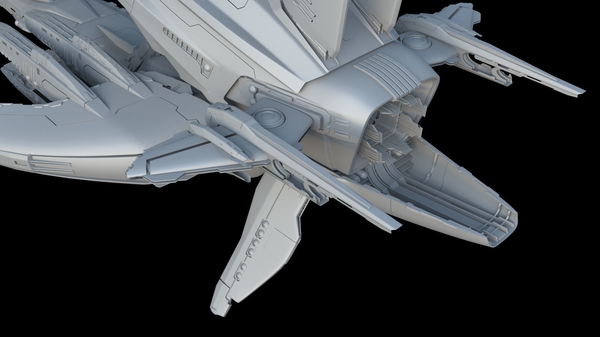Alien ship 3D model | CGTrader