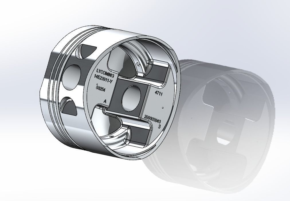 Piston Lycoming IO-390 3D model | CGTrader