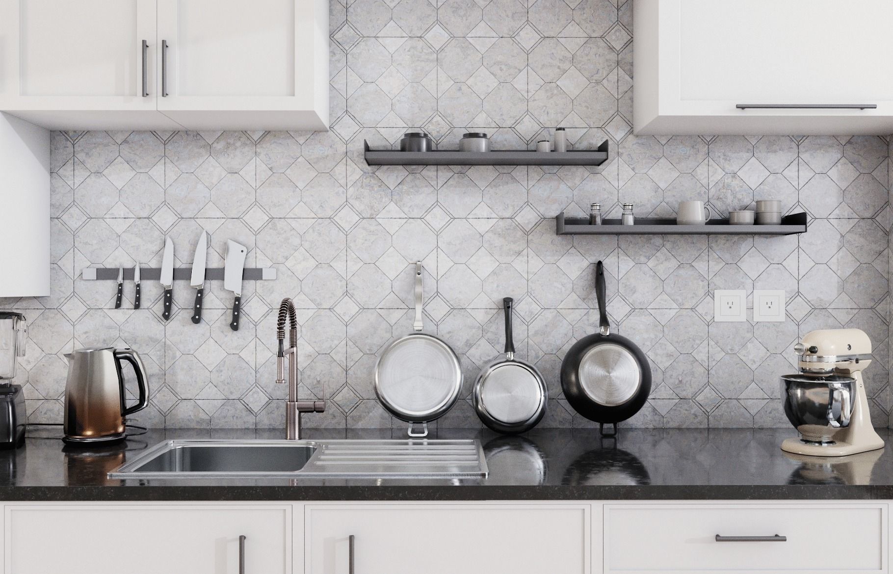 High Quality Collection of Kitchen Assets for Interior - 3D Pack | CGTrader