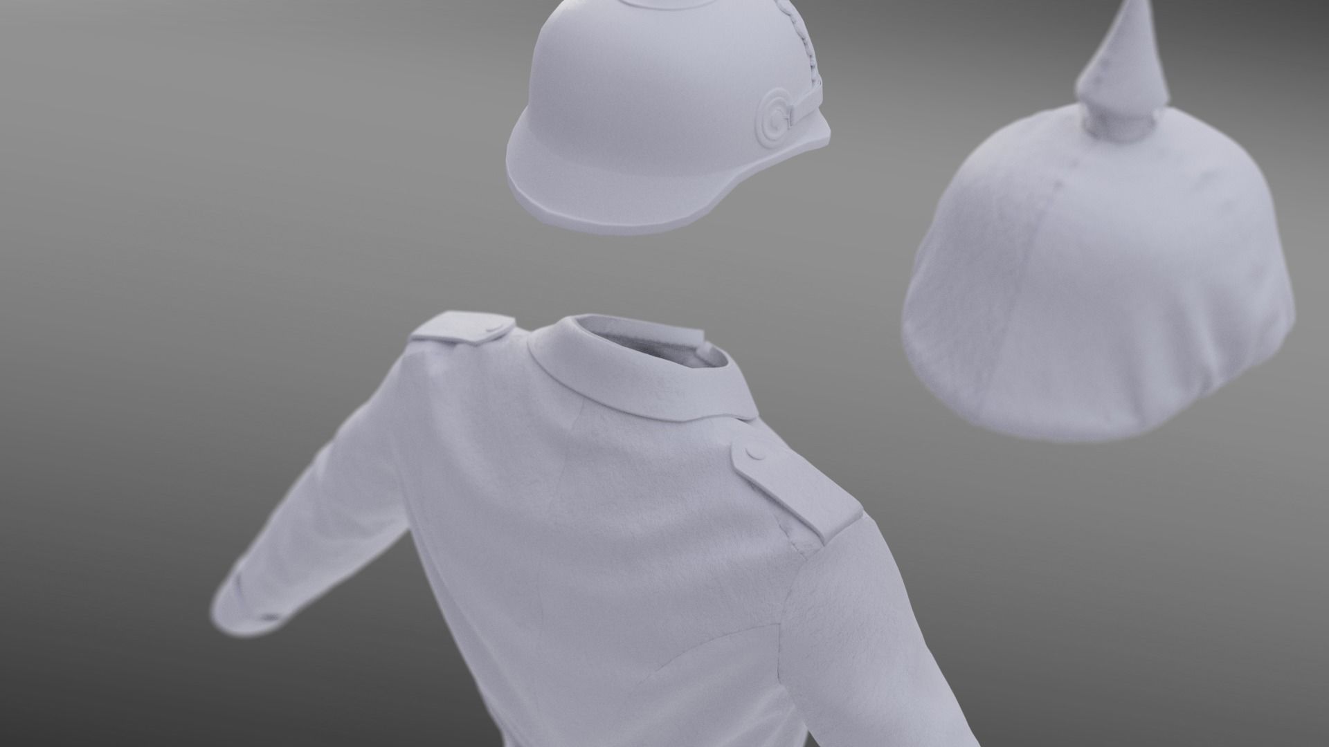 3D model German WW1 Uniform VR / AR / low-poly | CGTrader