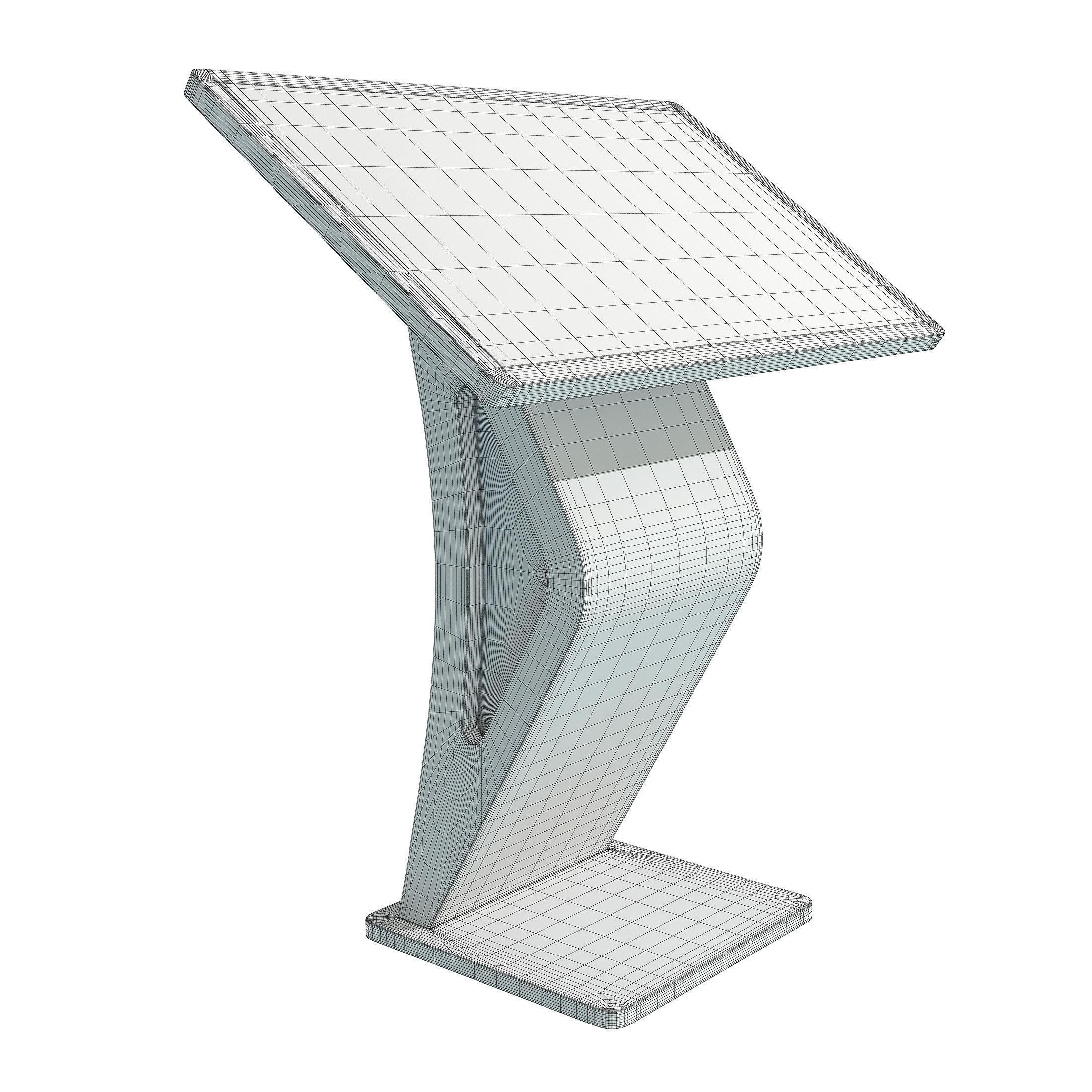 3D model Touch Screen LCD Stand Display Kiosk VR / AR / low-poly | CGTrader