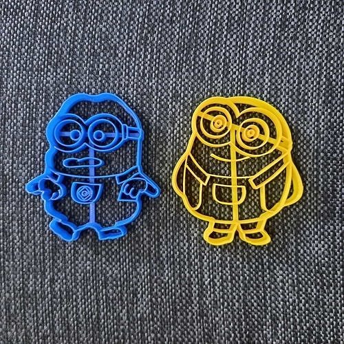 Minions x 2 Cookie Cutter 3D model 3D printable | CGTrader