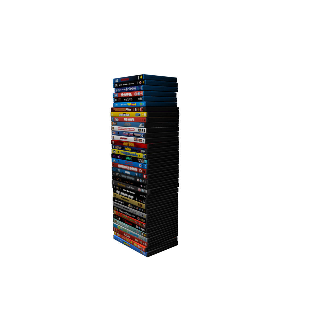 DVD stack 3D model | CGTrader
