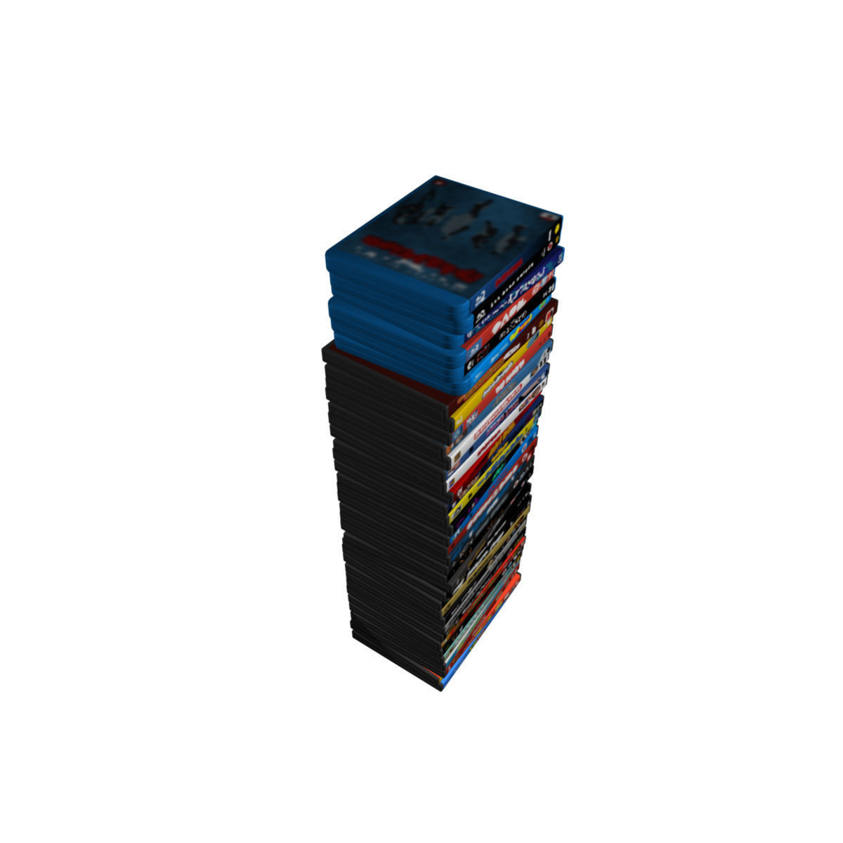 DVD stack 3D model | CGTrader