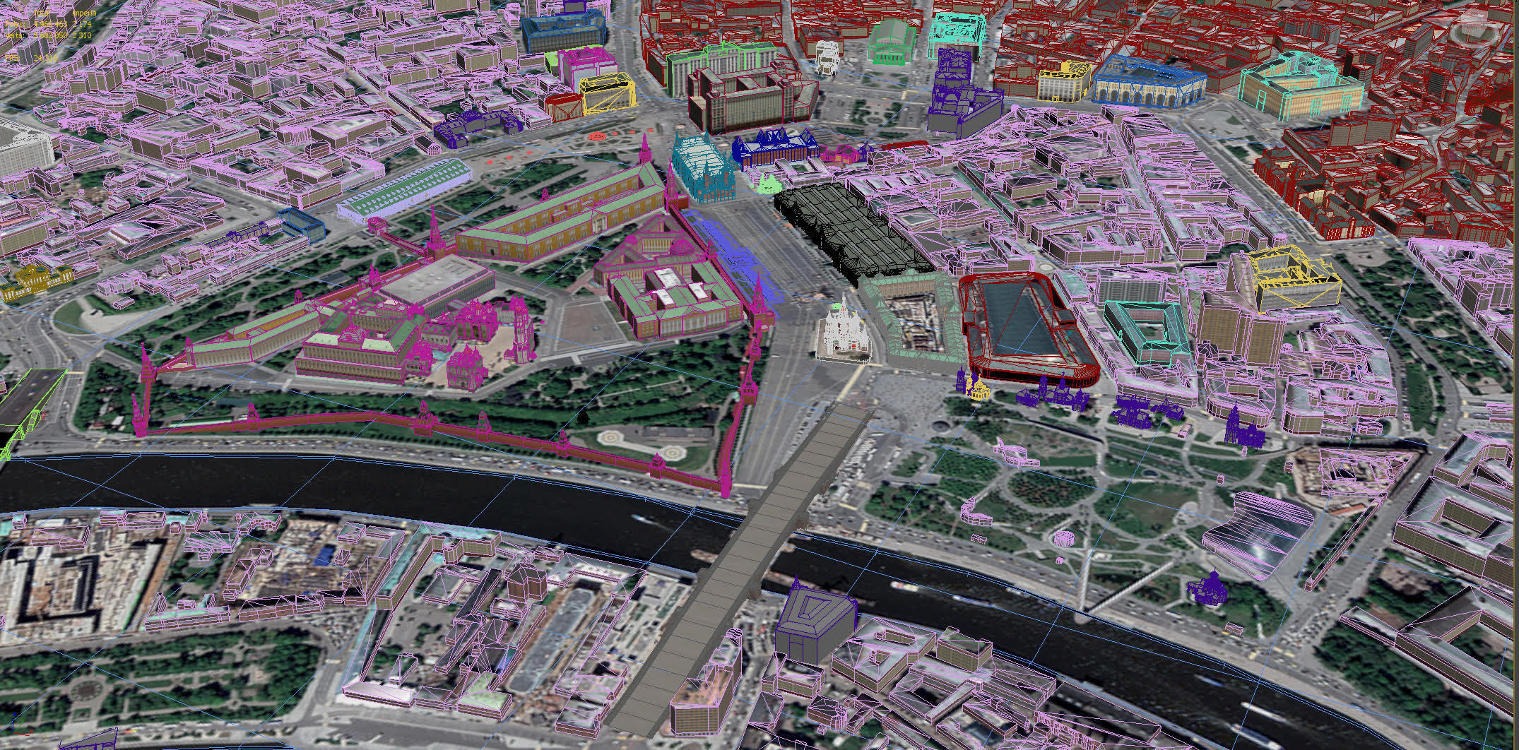 Moscow map 3D model | CGTrader