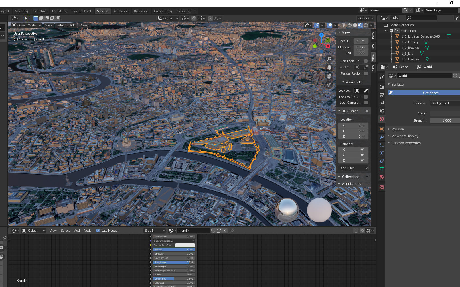 Moscow map 3D model | CGTrader