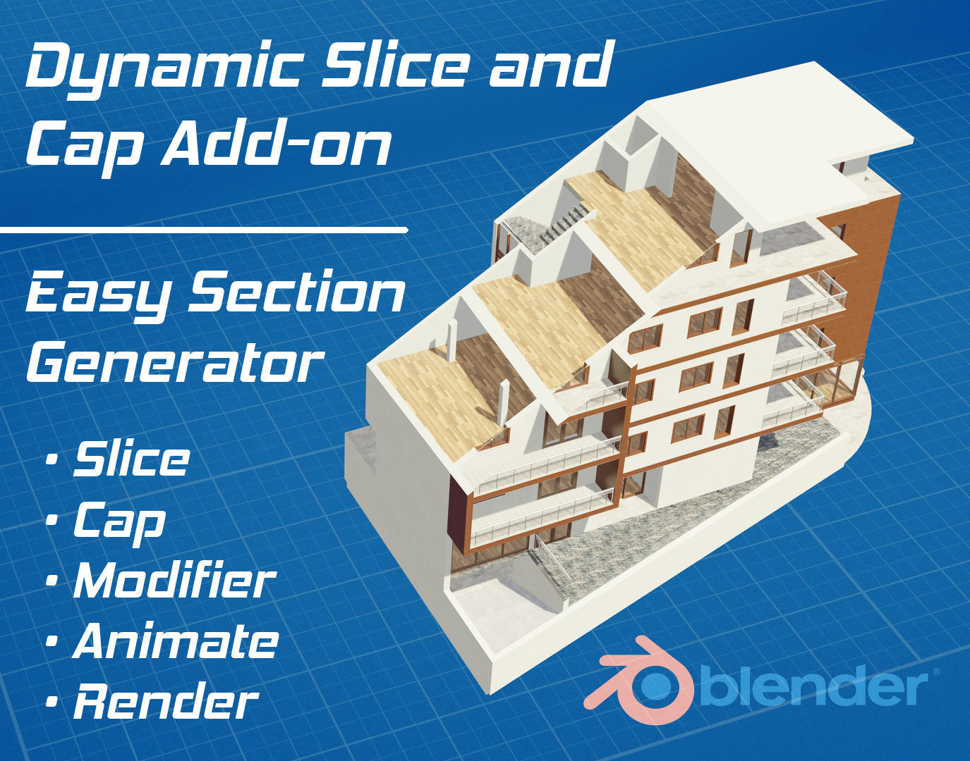 Dynamic Slice and Cap for Blender 3D model animated | CGTrader