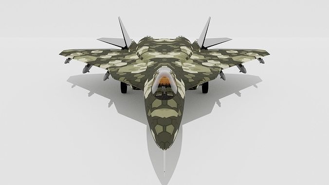 Sukhio Su-57 free VR / AR / low-poly 3D model | CGTrader