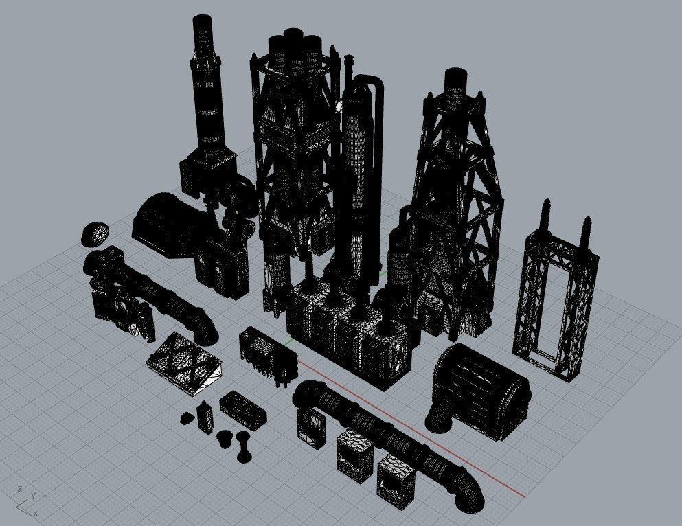 Infrastructure and Objectives Pack 02 3D model 3D printable | CGTrader
