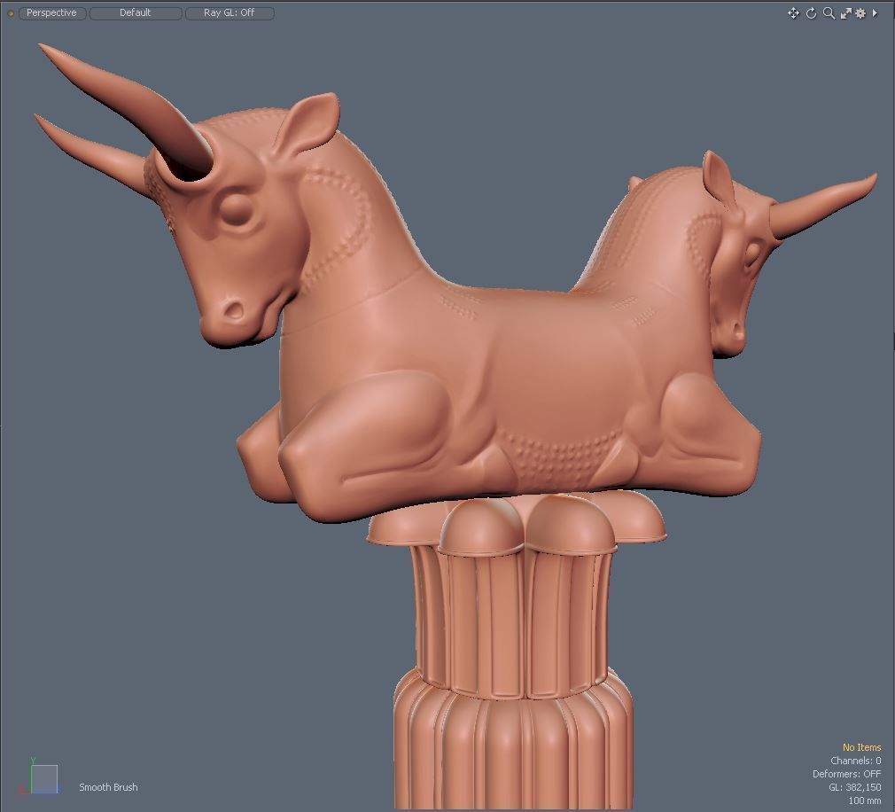 Persepolis bull column 3D model | CGTrader
