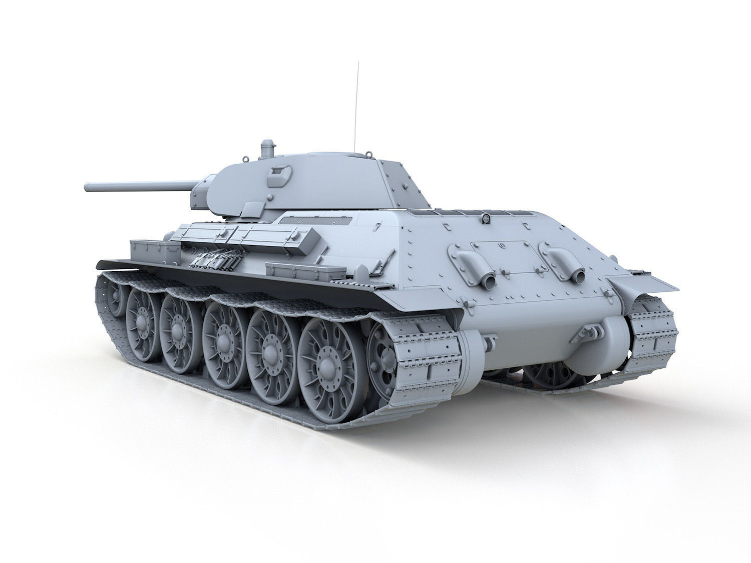 T-34-76 - STZ - Model 1941 - Soviet Medium Tank 3D model | CGTrader