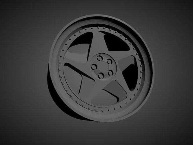 Fifteen52 Tarmac 348 scalable and Printable rim 3D model 3D printable ...