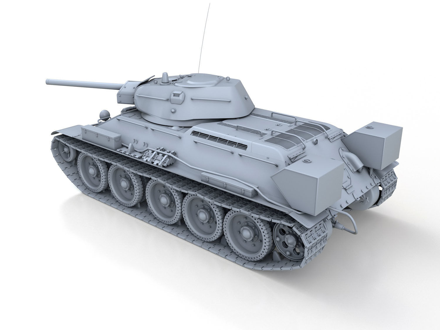 T-34-76 - Model 1942 - Factory 112 - Soviet Medium Tank 3D model | CGTrader