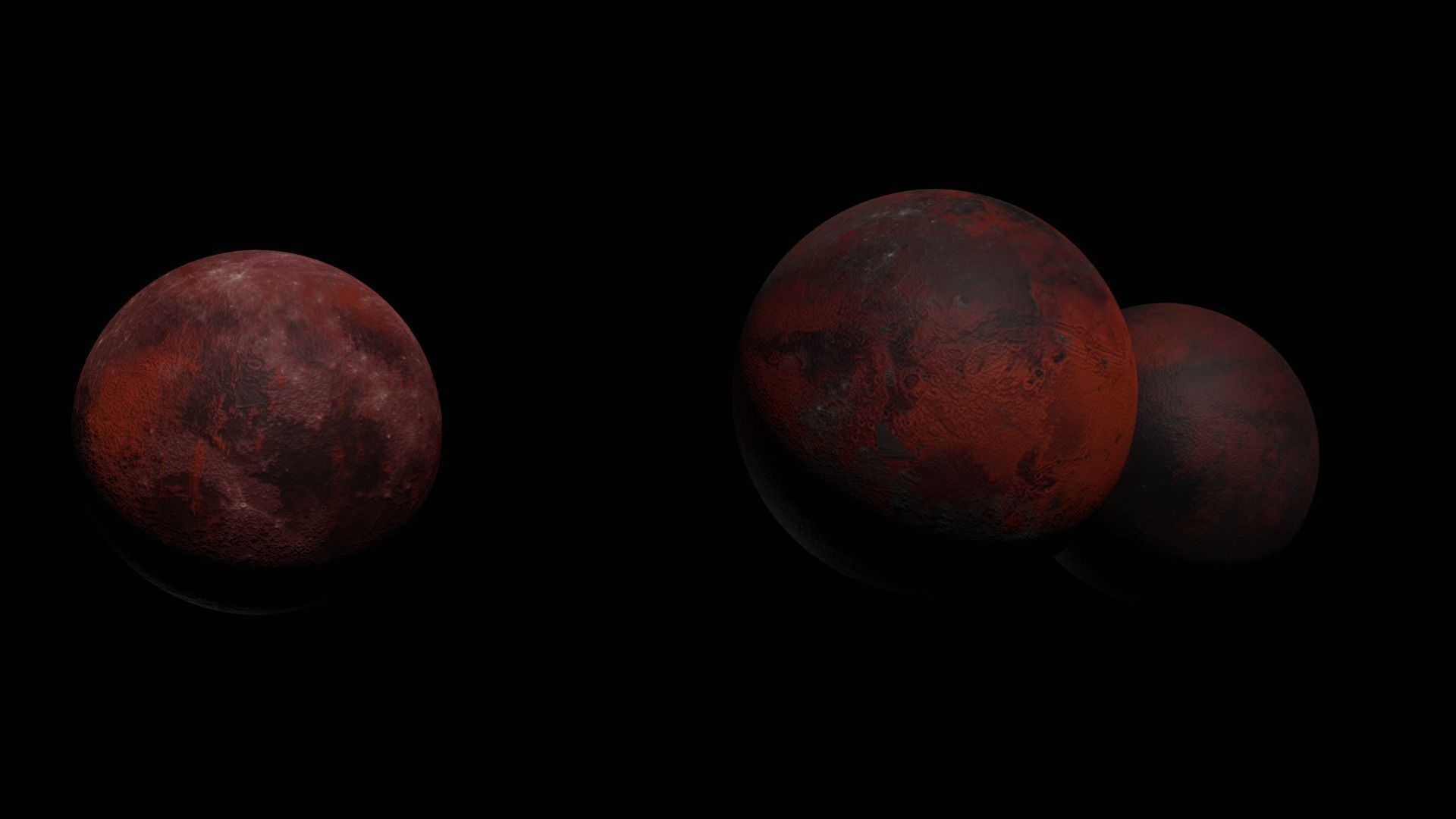 Moon Pack 4 - Lava Moons 3D model | CGTrader