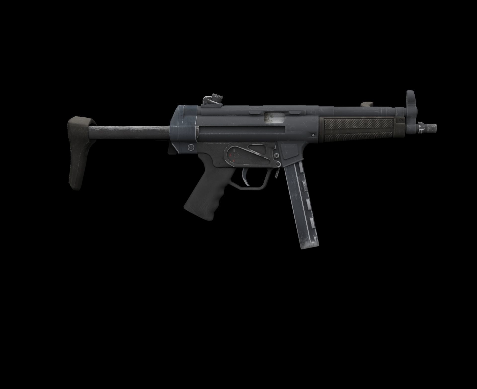 MP5 Assault gun 3D model | CGTrader