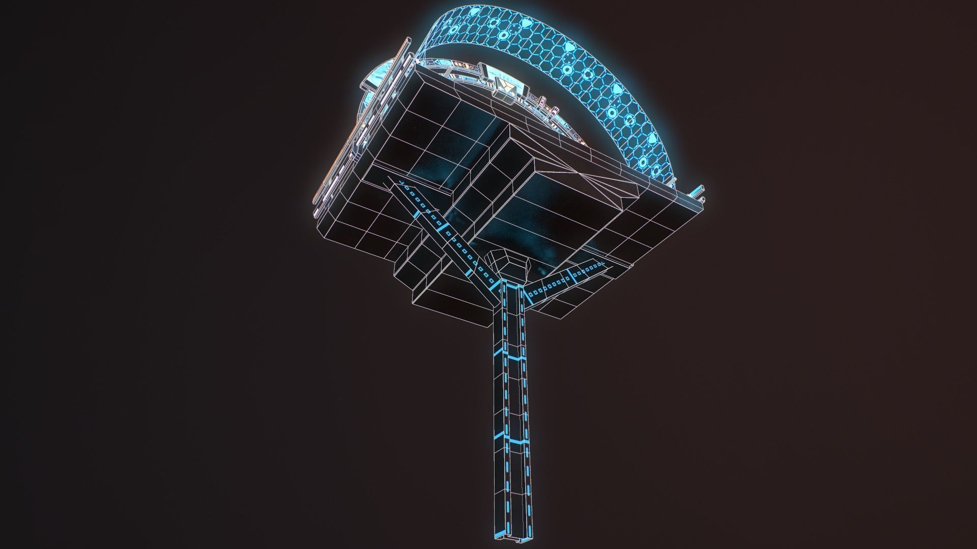 3D model Sci-fi Road VR / AR / low-poly | CGTrader