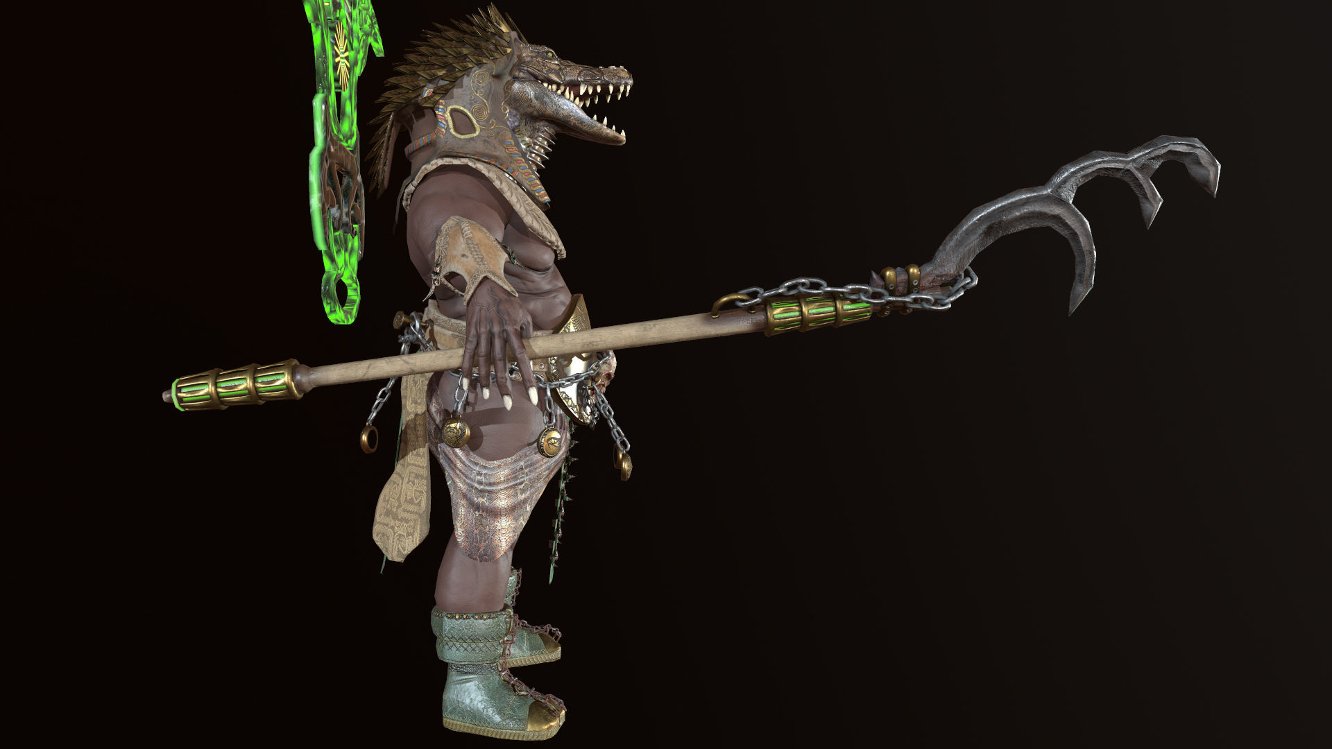 3D model Sobek VR / AR / low-poly rigged | CGTrader