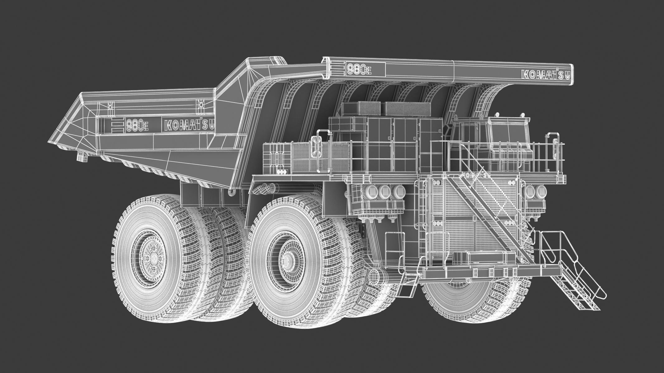 Komatsu 980E-4 3D model | CGTrader