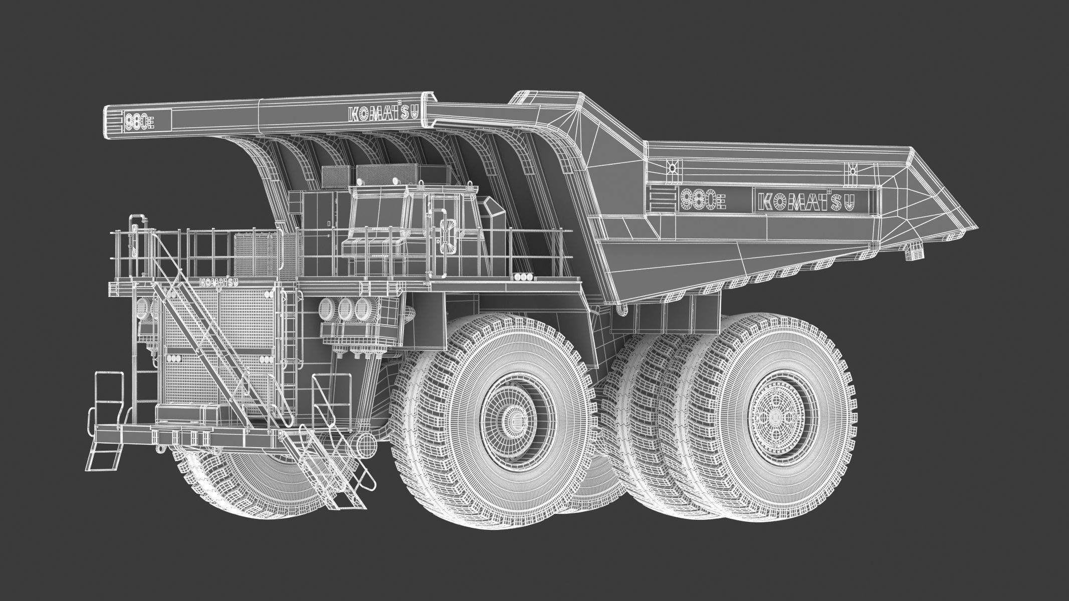 Komatsu 980E-4 3D model | CGTrader