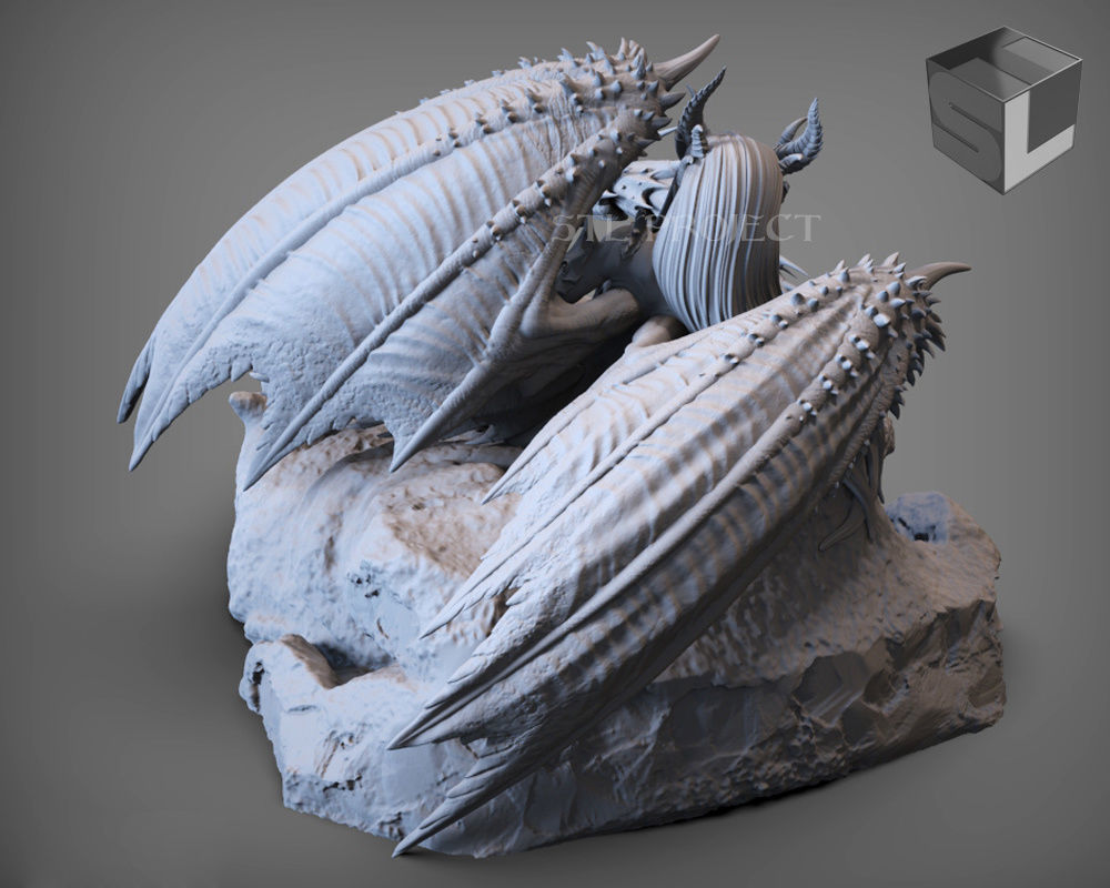 Rathalos Girl 3D model 3D printable | CGTrader