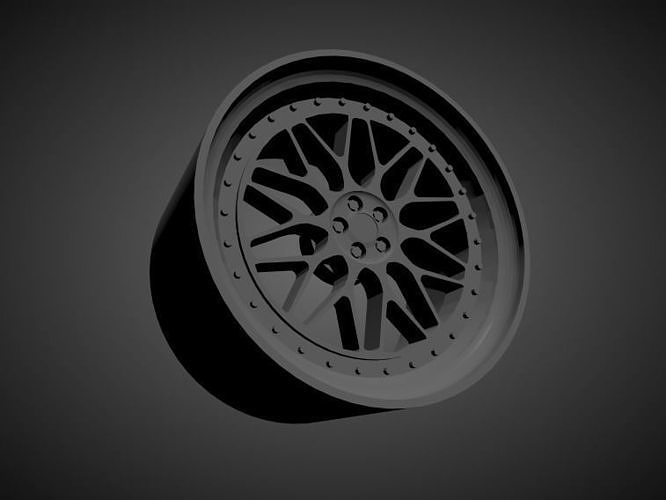 HRE CS300 scalable and Printable rim 3D model 3D printable | CGTrader