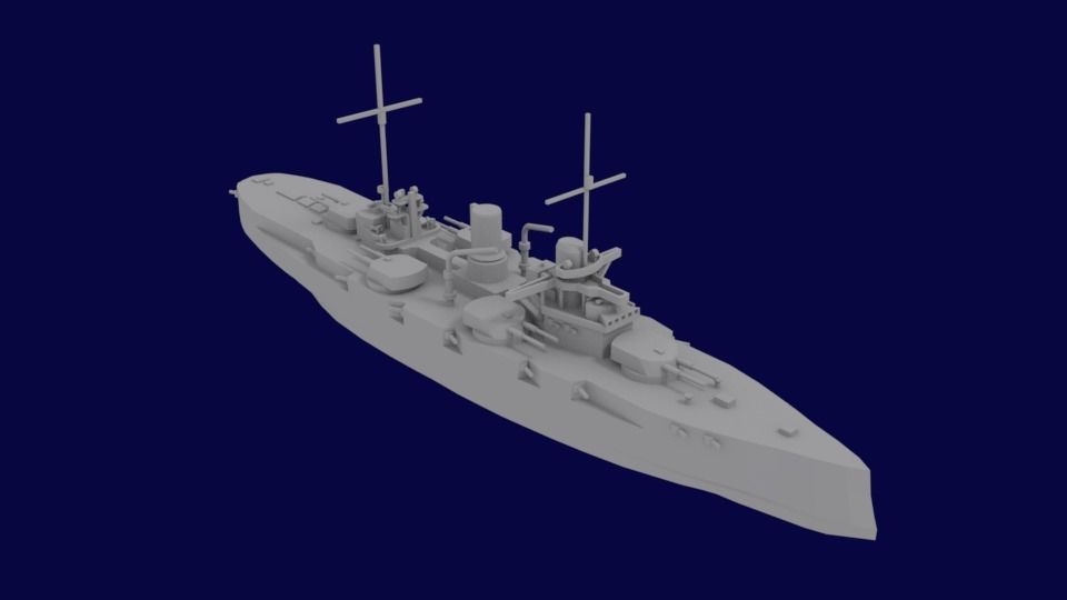 SMS Nassau 3D model 3D printable | CGTrader