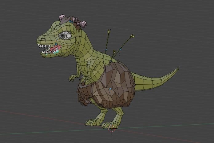 3D model Dinosaur stone age game model VR / AR / low-poly | CGTrader