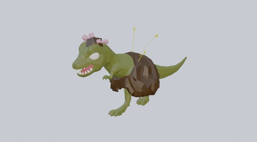 3D model Dinosaur stone age game model VR / AR / low-poly | CGTrader