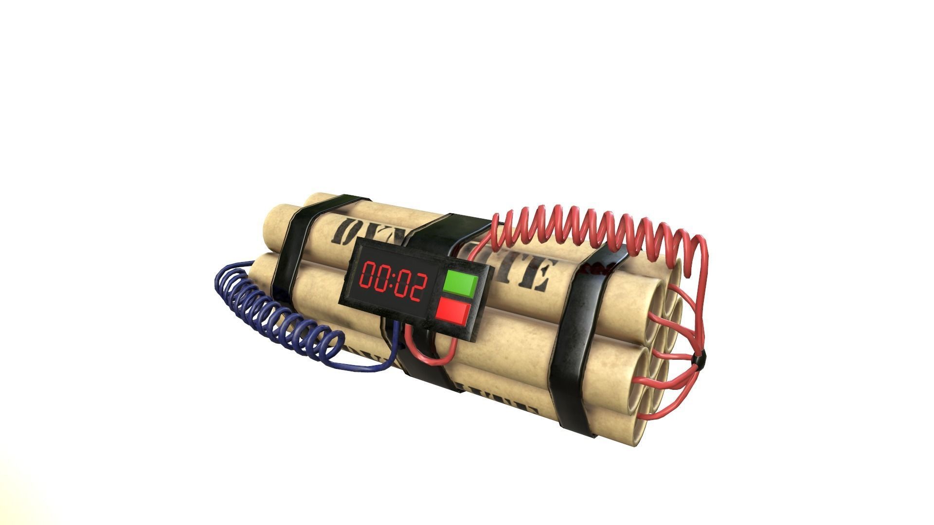 3D model Dynamite Low-poly 3D model VR / AR / low-poly | CGTrader