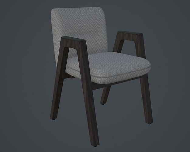 3D model Chair with Cushion VR / AR / low-poly | CGTrader