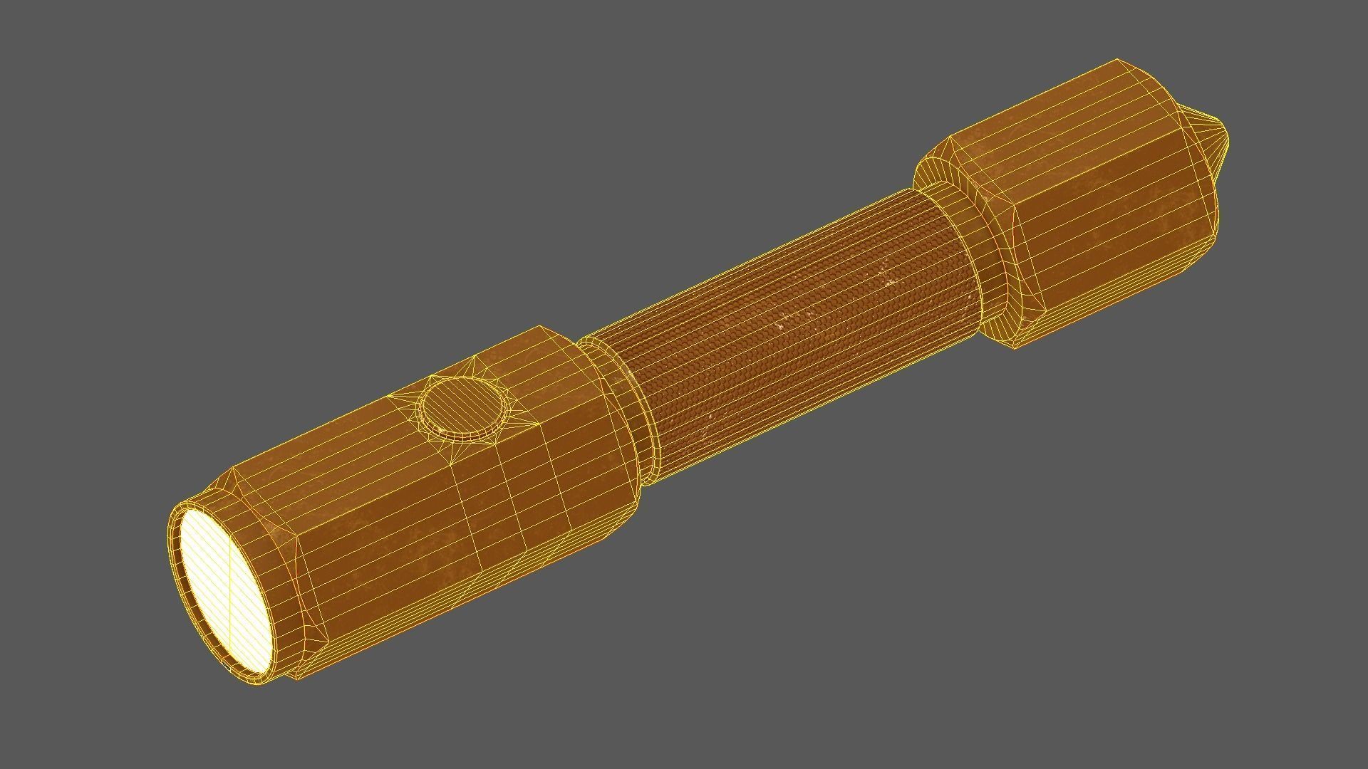 Tactical flashlight 3D model | CGTrader