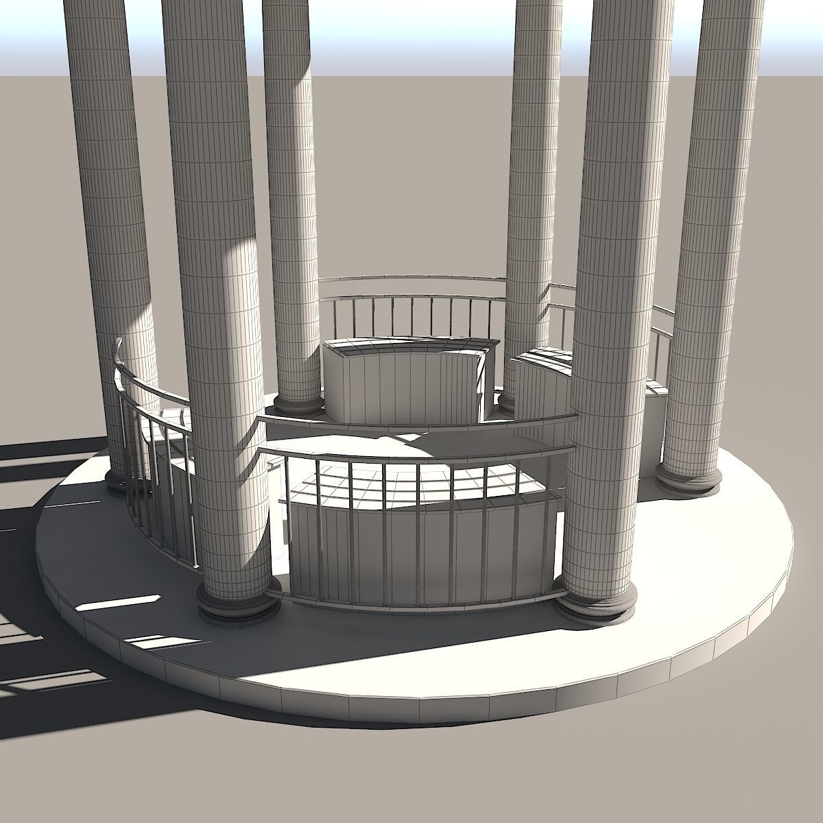 Rotunda 3D model | CGTrader