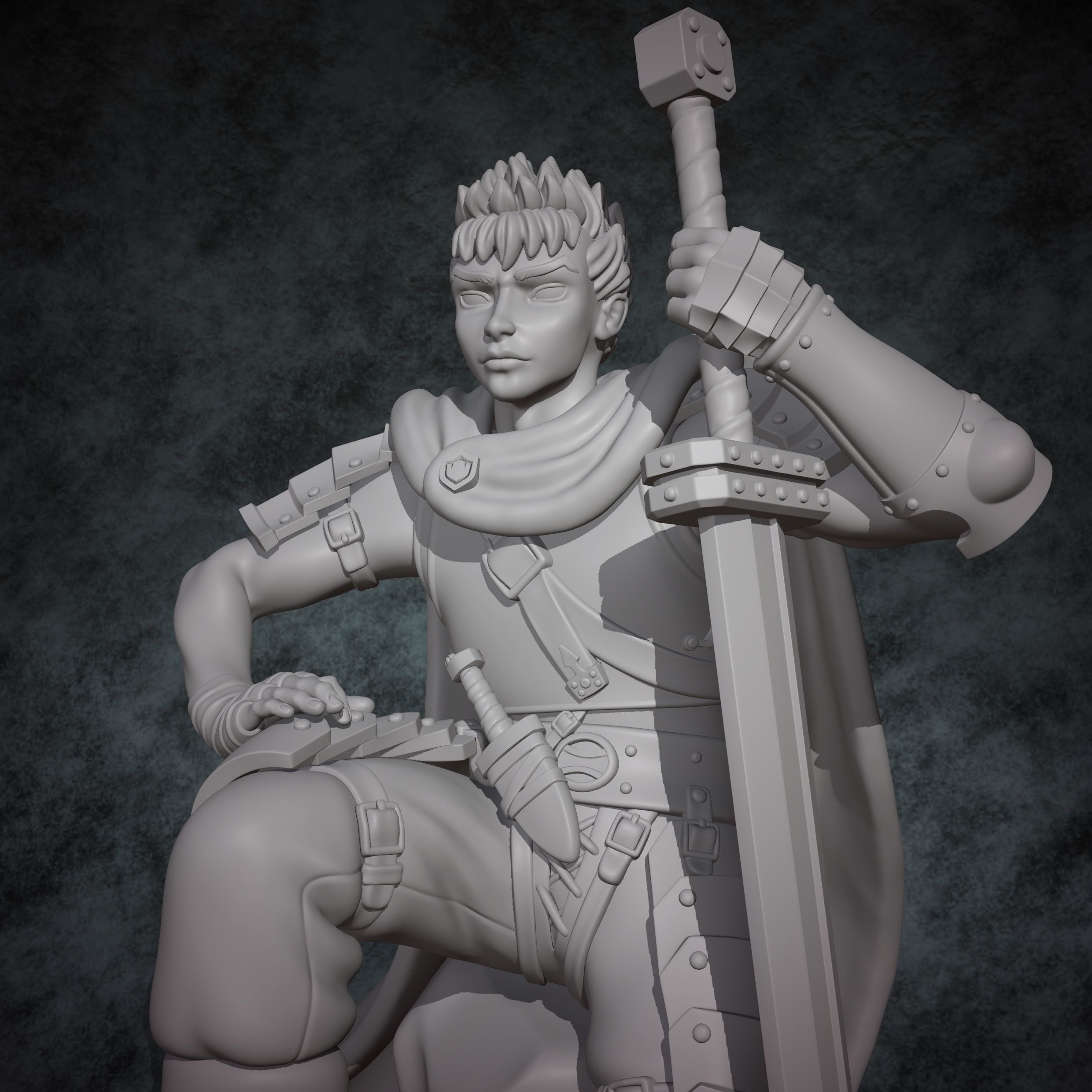 Guts Berserk 3D model 3D printable | CGTrader
