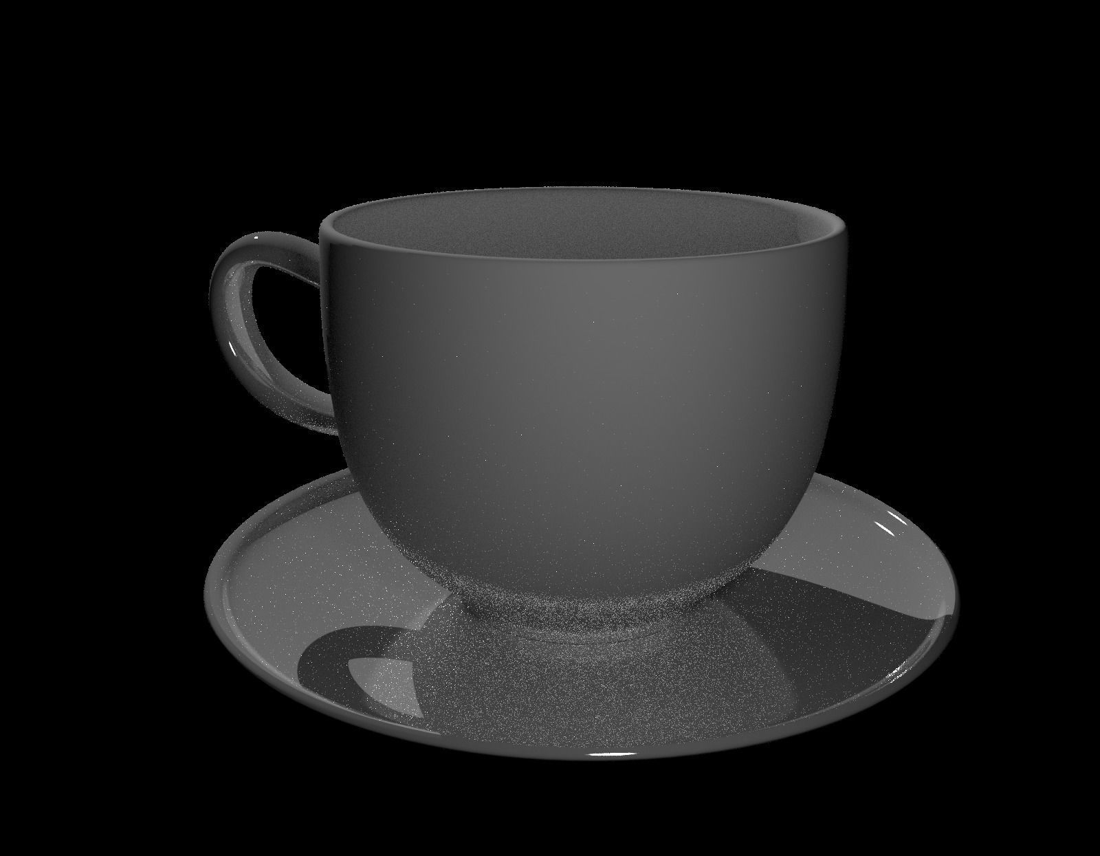 3d cup model coffee on saucer free 3D model | CGTrader