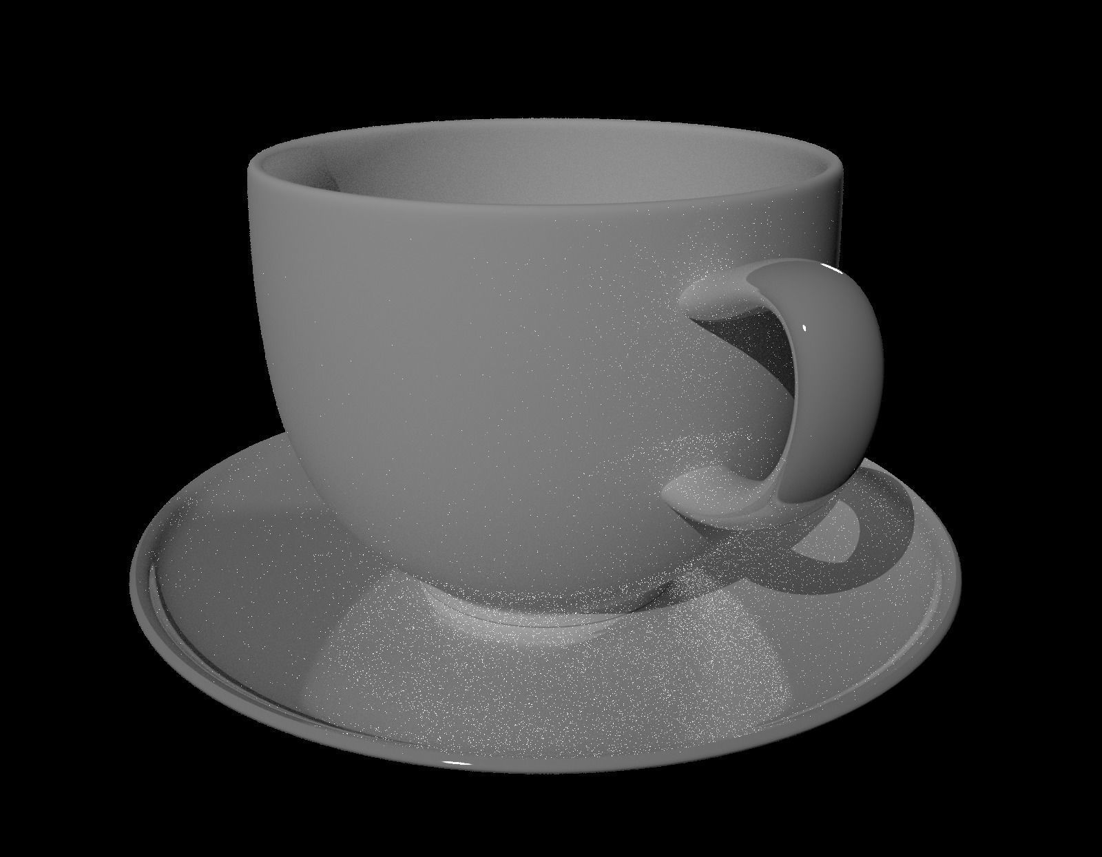 3d cup model coffee on saucer free 3D model | CGTrader