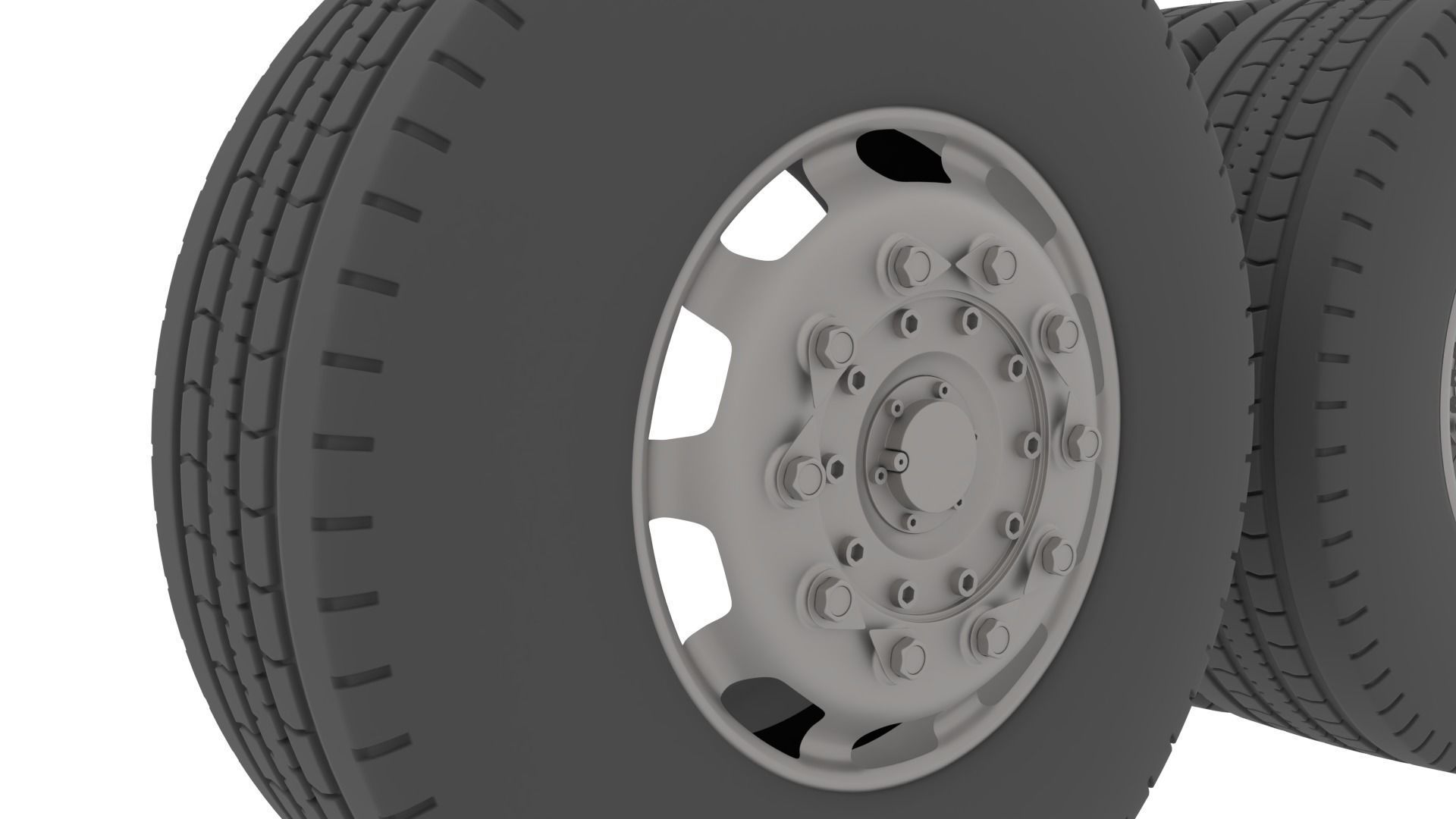 HGV wheels 3D model | CGTrader