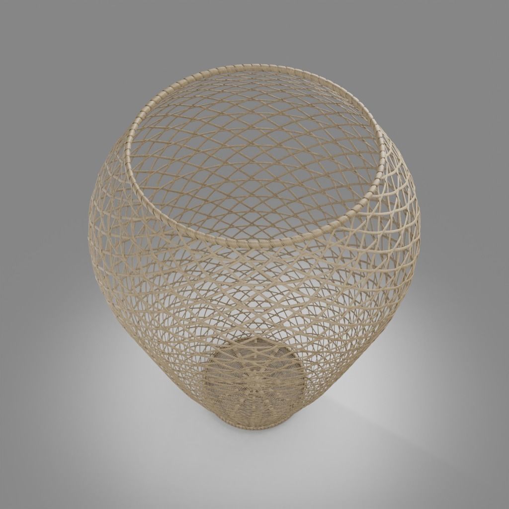 Woven Basket 8 with PBR texture 3D model | CGTrader