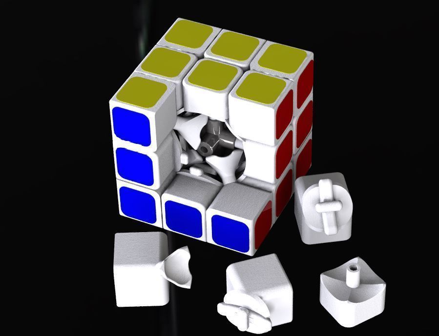 3D model Rubiks Cube 3x3x3 Modern Design VR / AR / low-poly | CGTrader