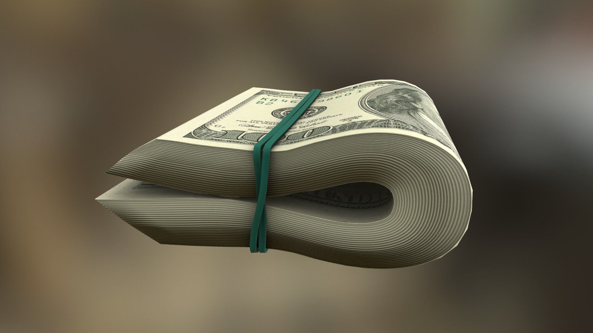 3D model Bundle of Dollars VR / AR / low-poly | CGTrader