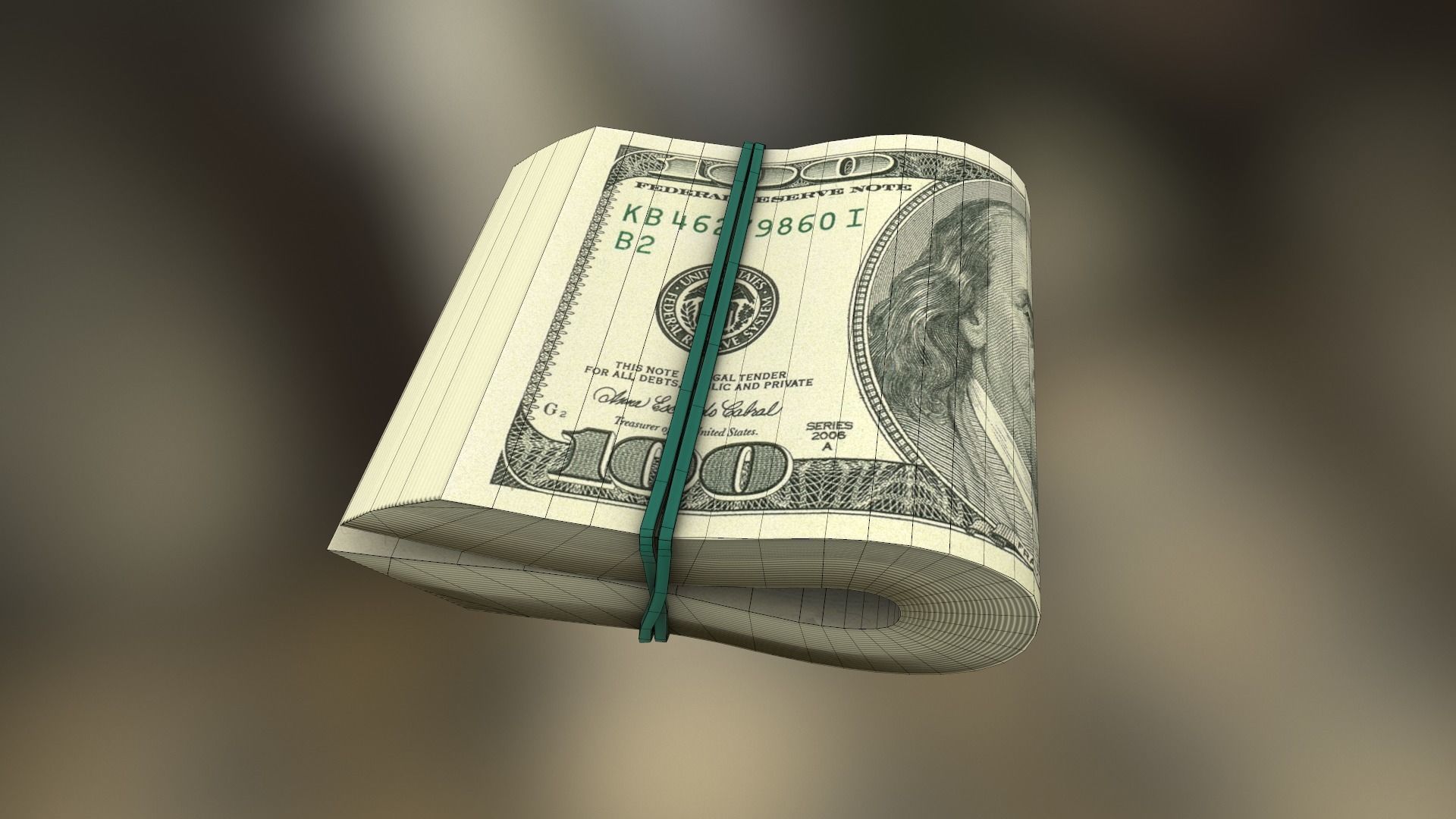 3D model Bundle of Dollars VR / AR / low-poly | CGTrader