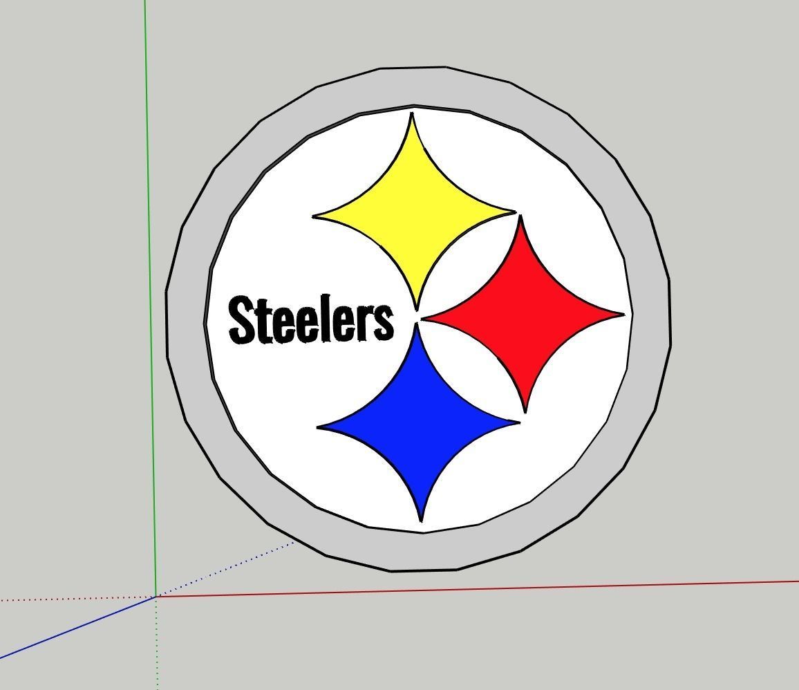 Steelers Official Logo 3D model 3D printable | CGTrader