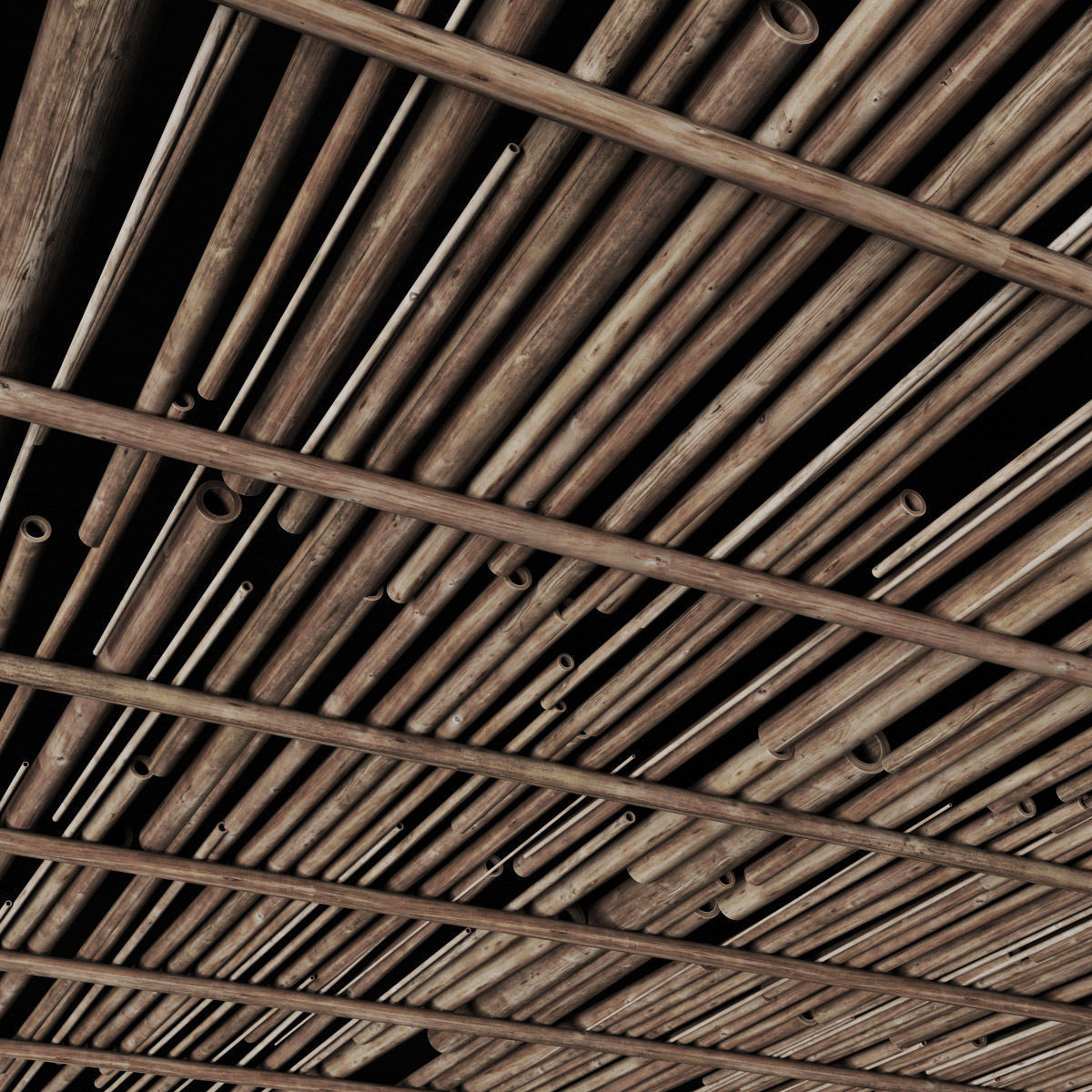 Ceiling round twig n1 3D model | CGTrader