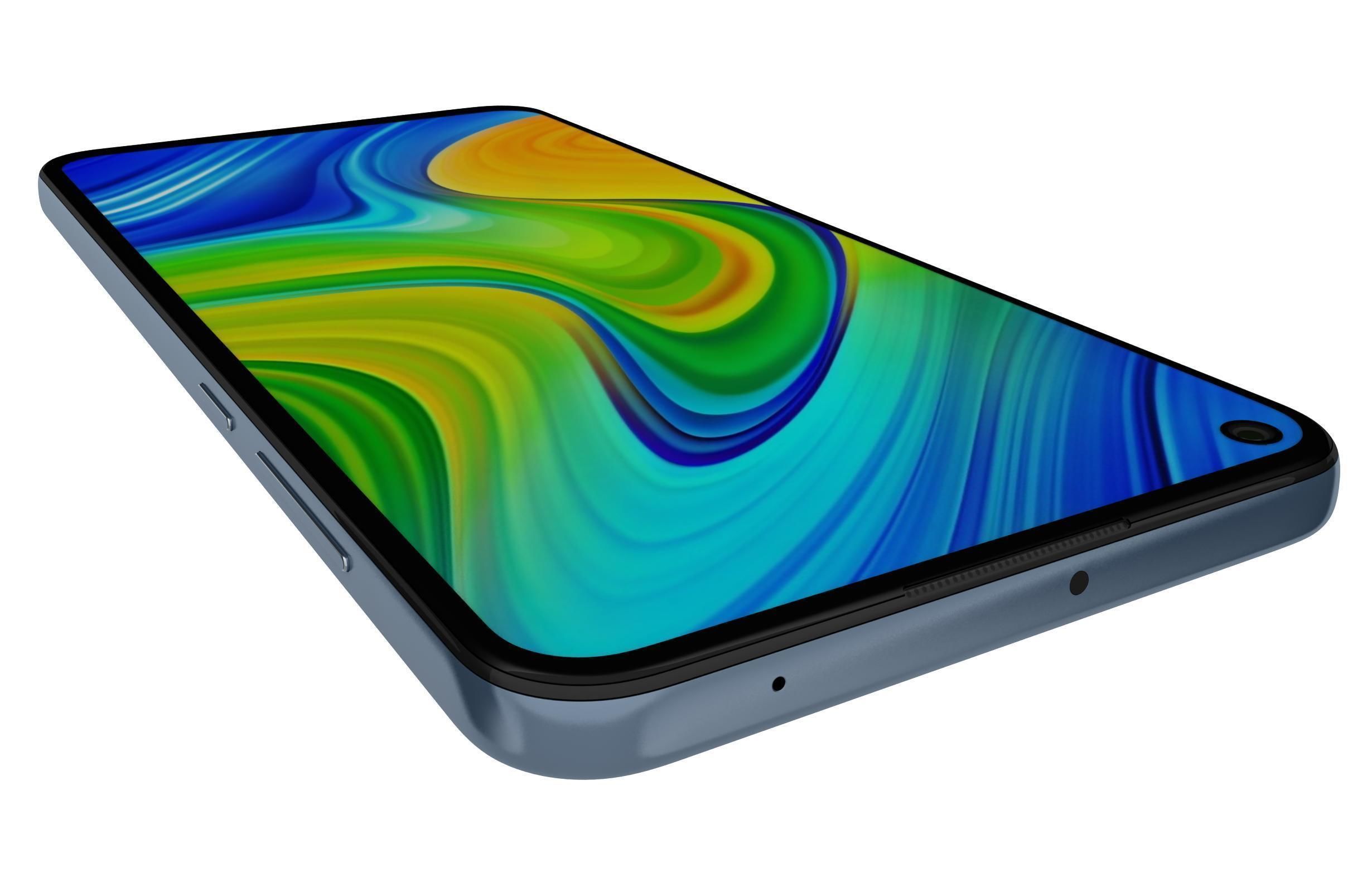 Xiaomi Redmi Note 9 Blue 3D model | CGTrader