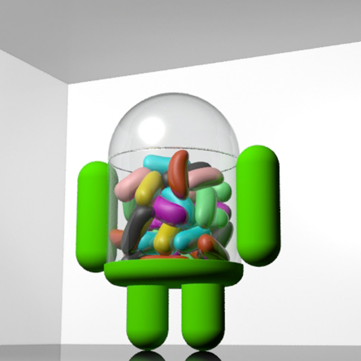 Android Jellybean Mascot 3D model | CGTrader