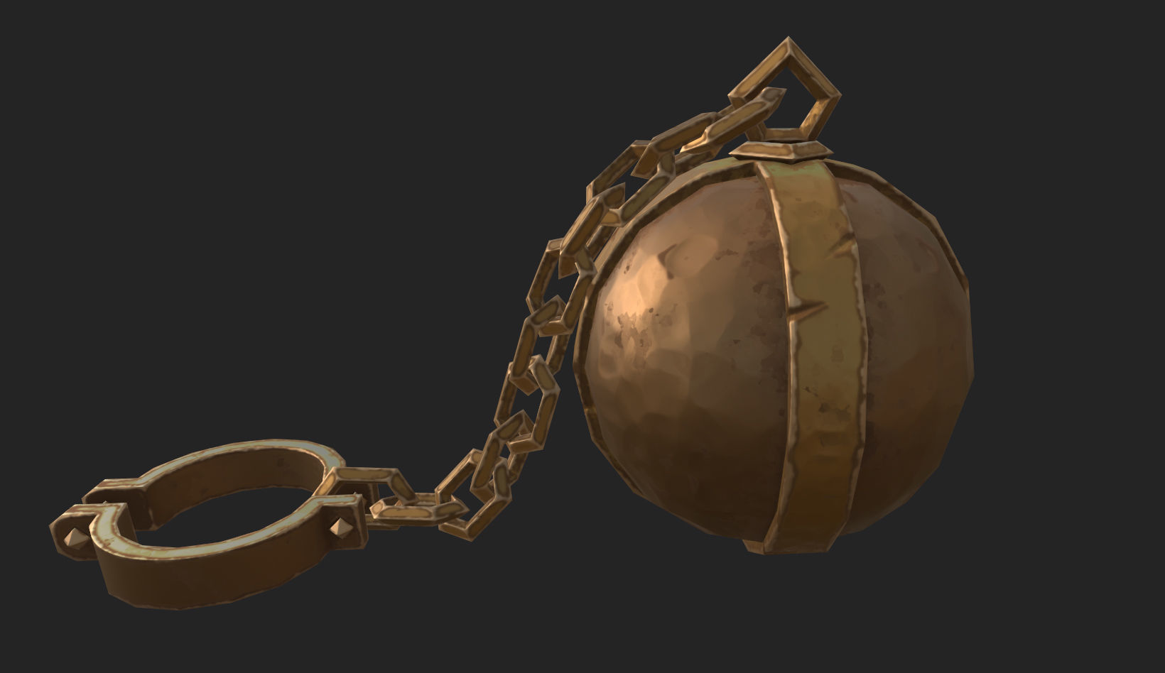 3D model Stylized PBR Prison Ball VR / AR / low-poly | CGTrader